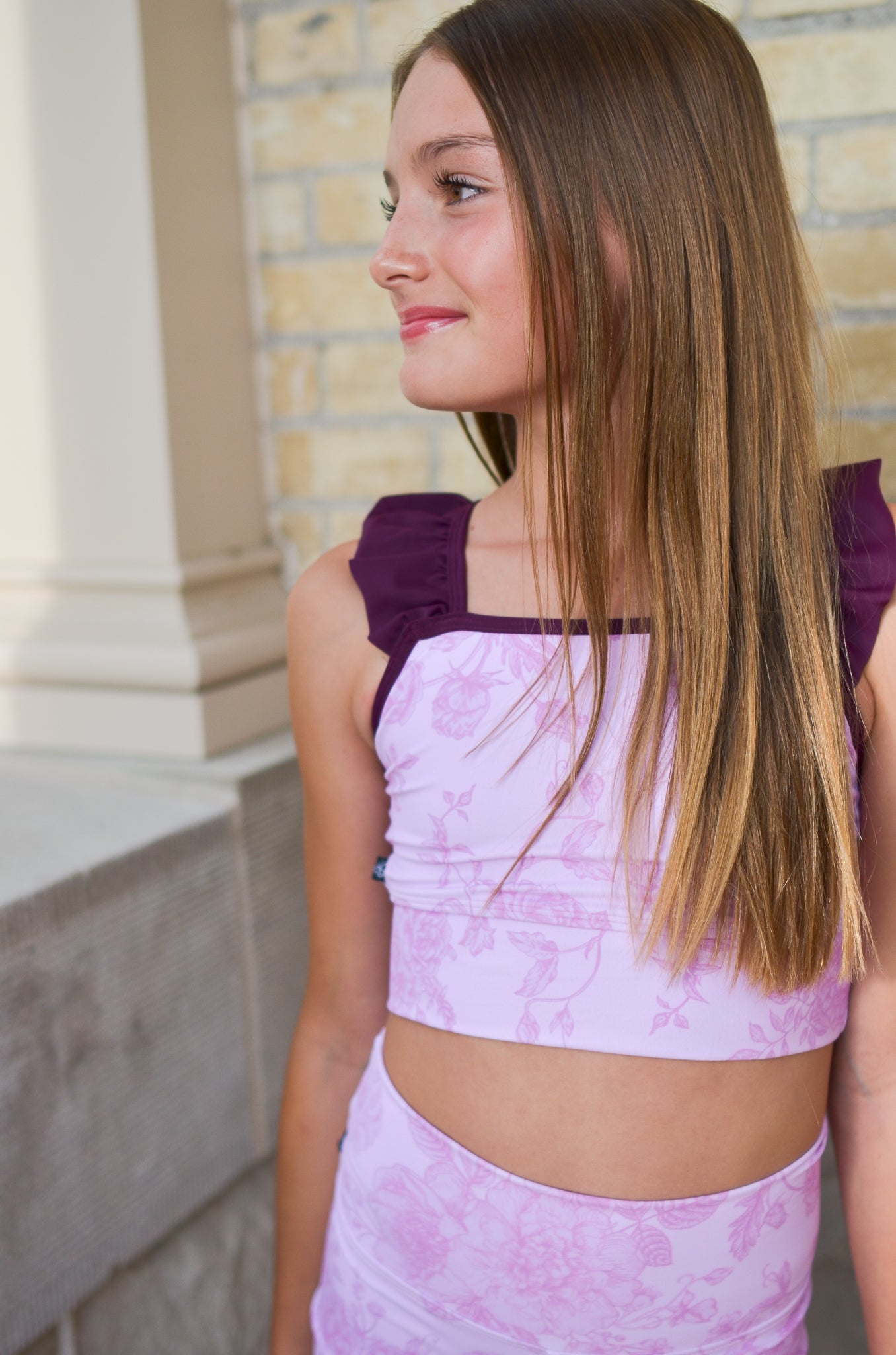 Flutter Top - Floral – Soel Dancewear